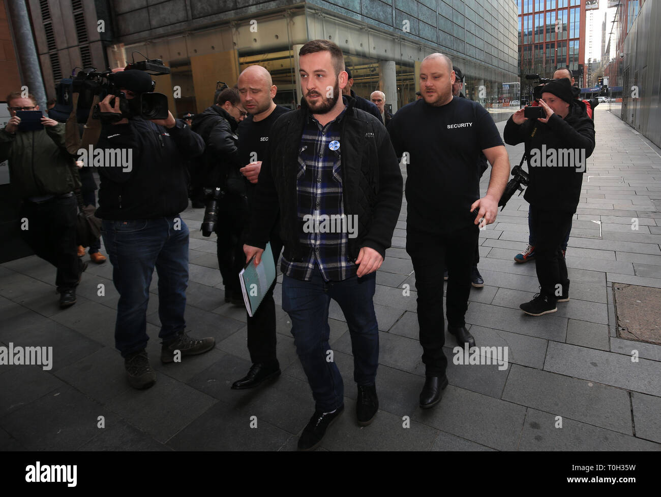 James Goddard arriving at Manchester Magistrates' Court where he is ...