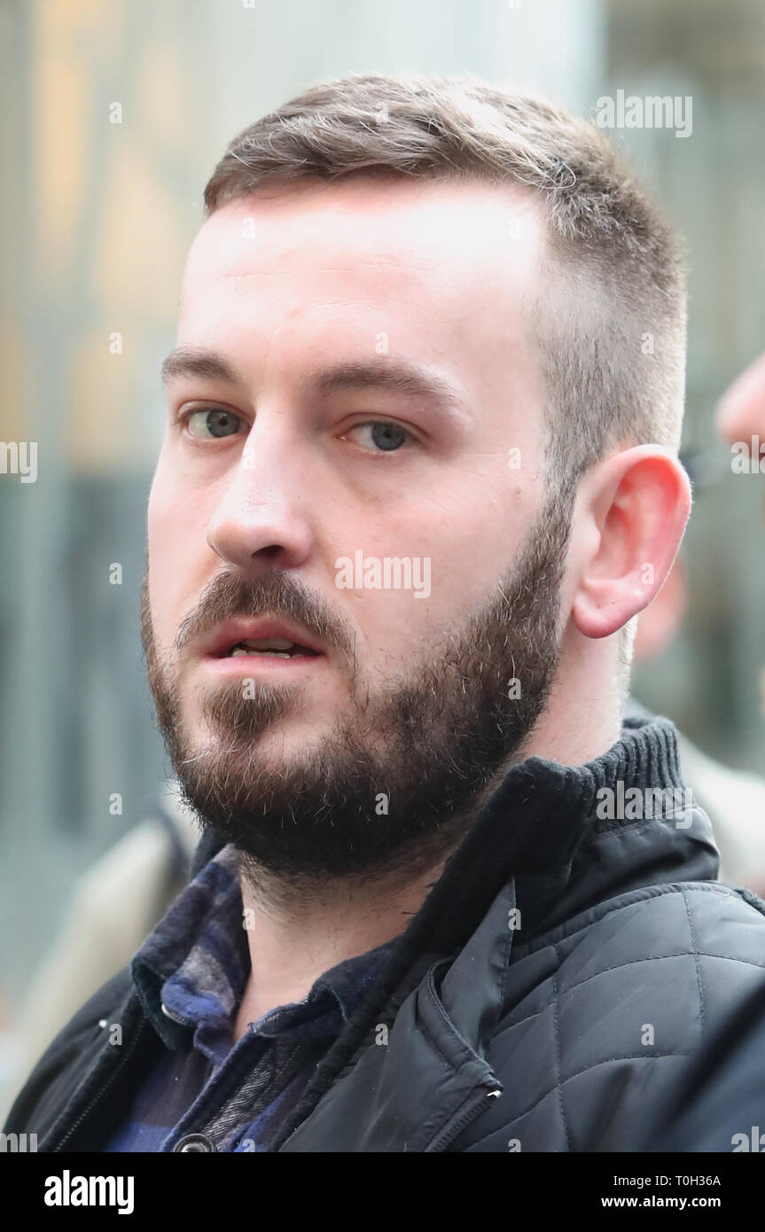 James Goddard arriving at Manchester Magistrates' Court where he is ...