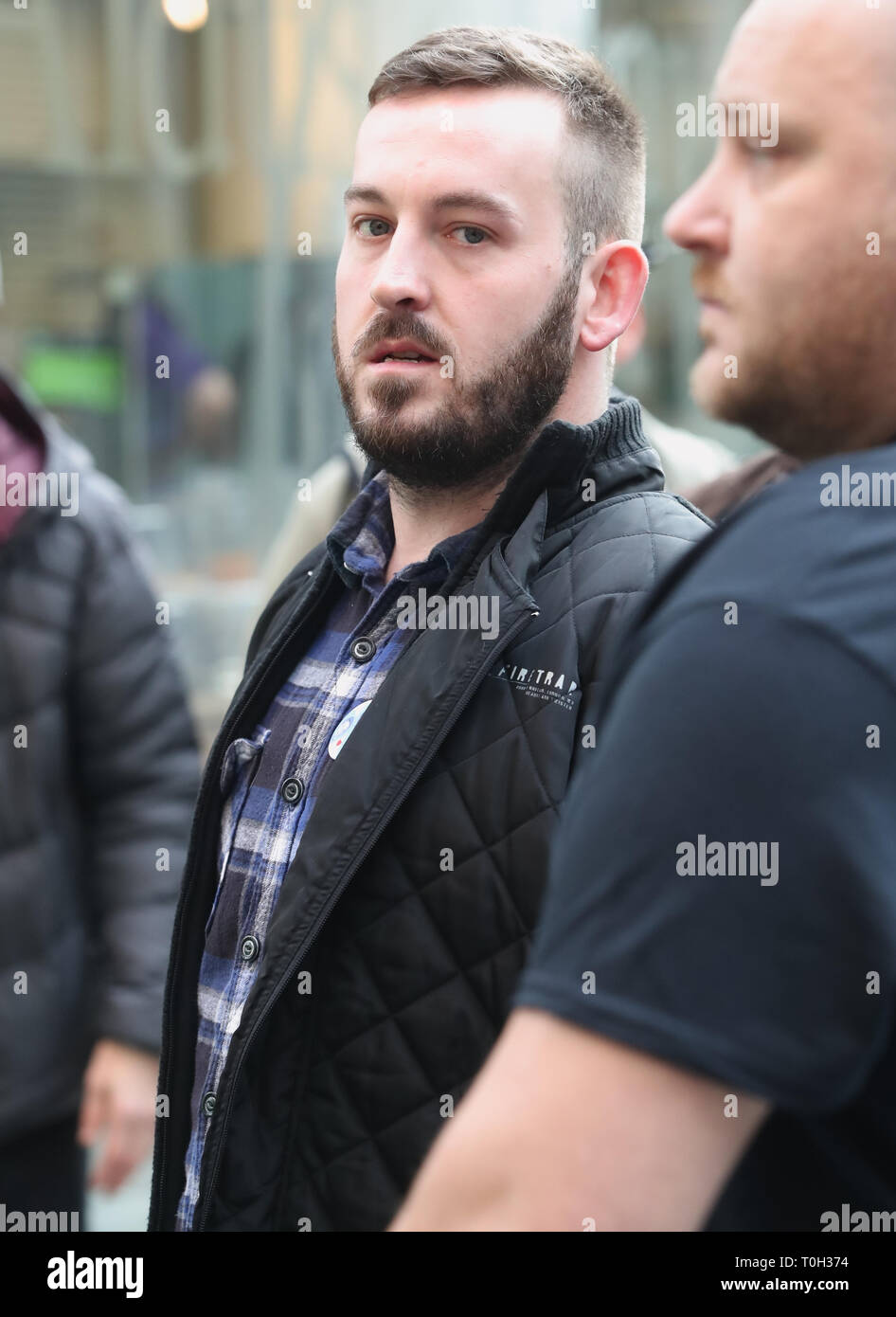 James Goddard arriving at Manchester Magistrates' Court where he is ...