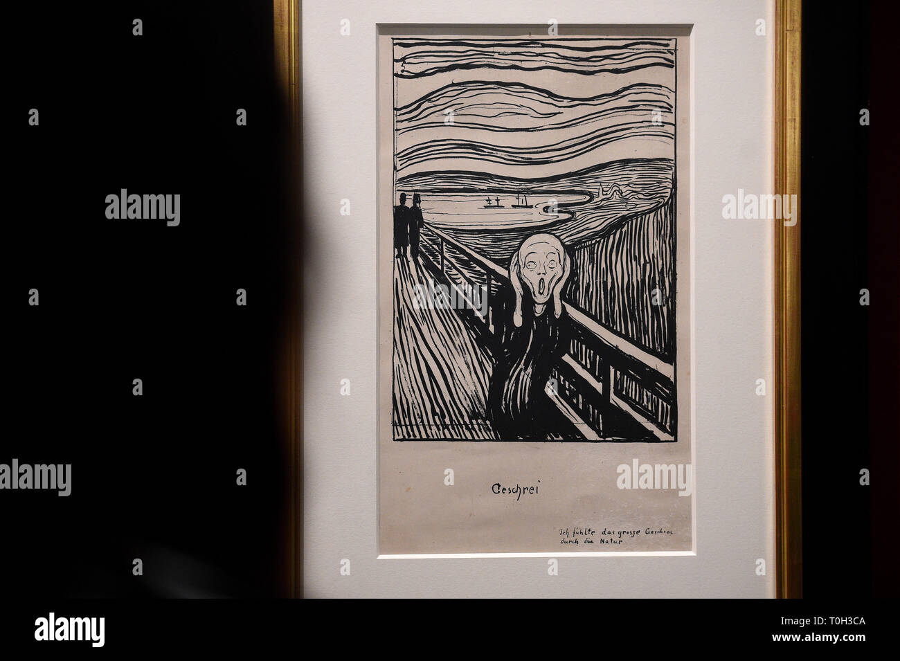 The installation of Edvard MunchÕs The Scream, at the British Museum in ...