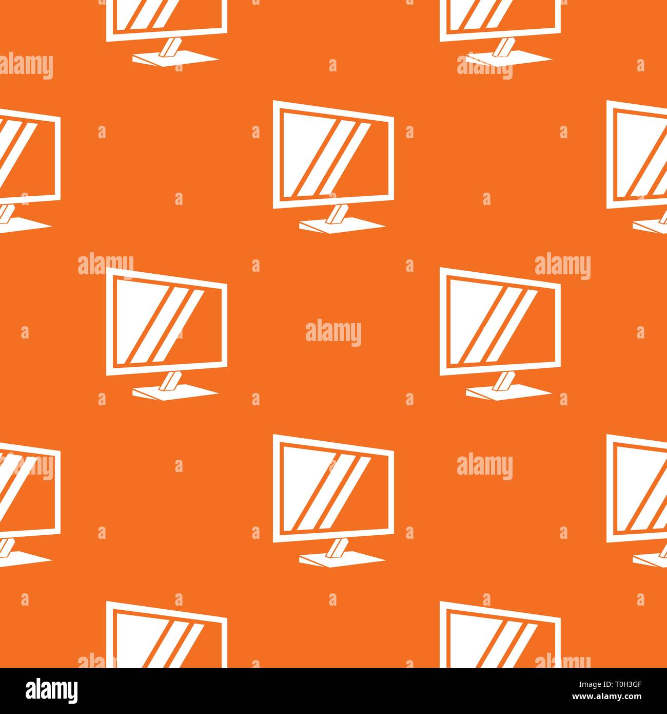 Tv pattern vector orange Stock Vector Image & Art - Alamy