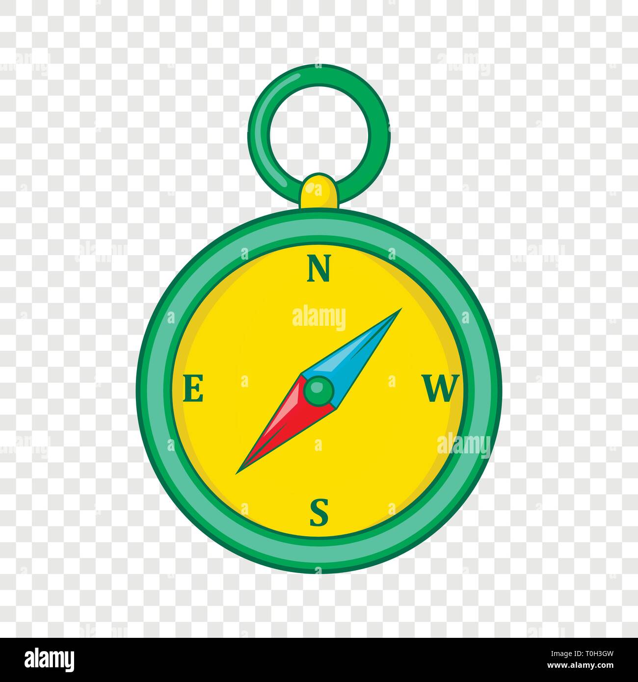 Compass icon, cartoon style Stock Vector Image & Art - Alamy
