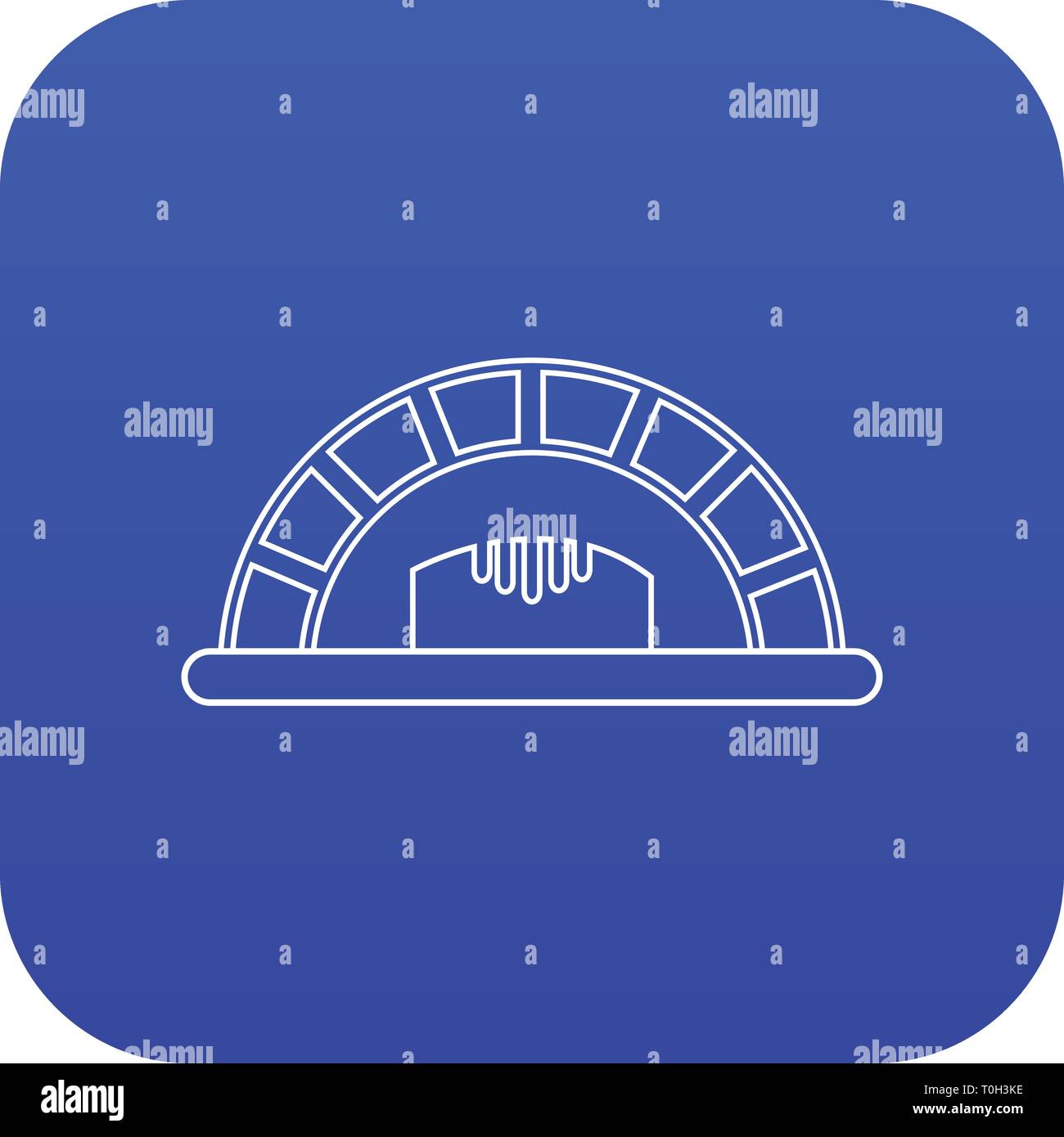 Bread oven icon blue vector Stock Vector Image & Art - Alamy
