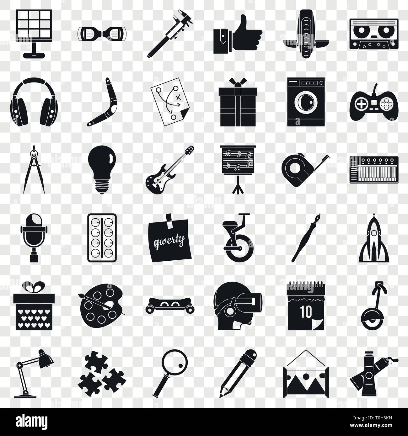 Creative idea icons set, simple style Stock Vector Image & Art - Alamy