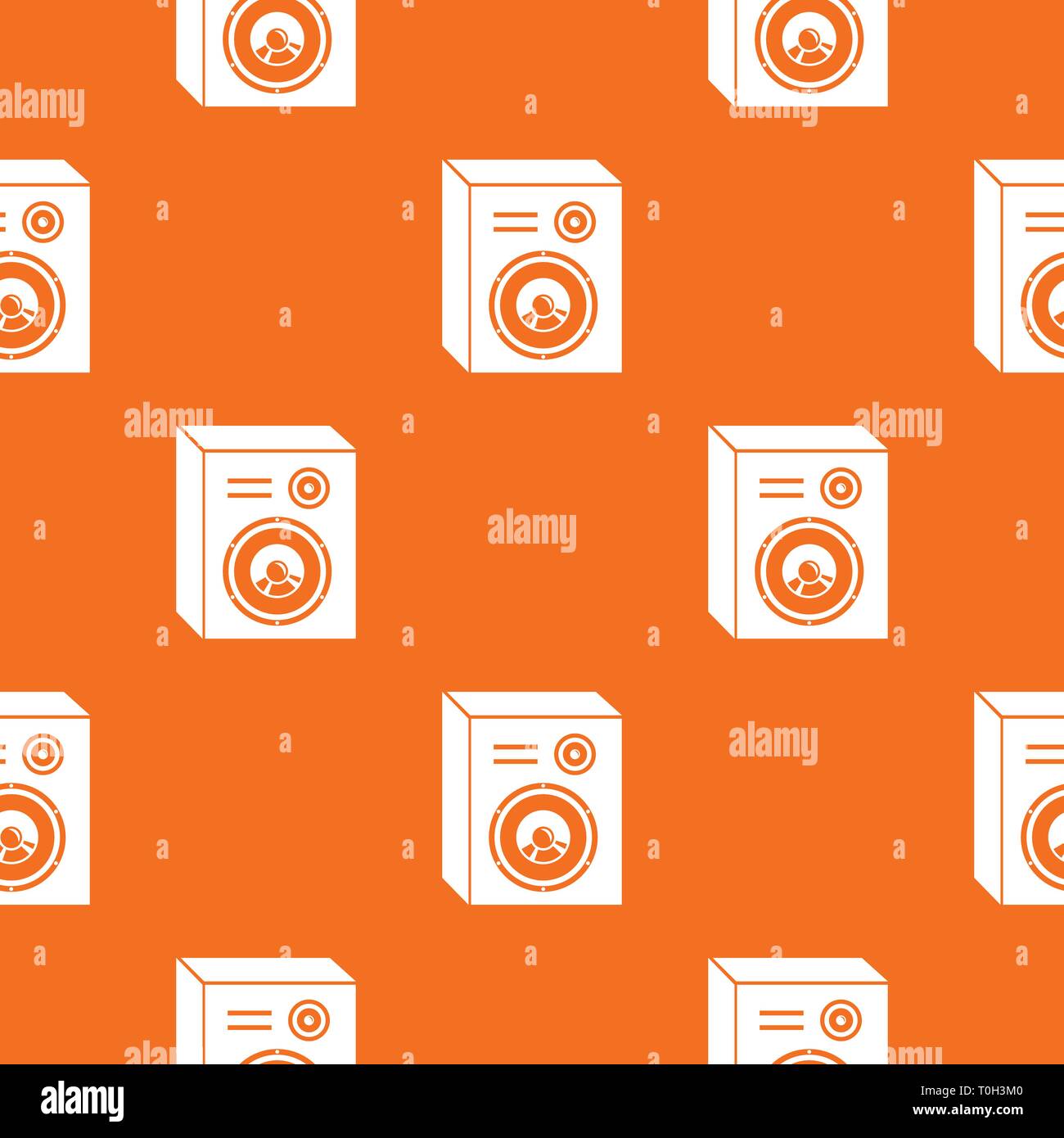 Studio speakers pattern vector orange Stock Vector Image & Art - Alamy