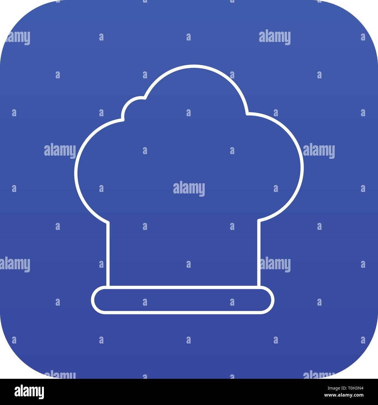 Blue line chef hat icon hi-res stock photography and images - Alamy
