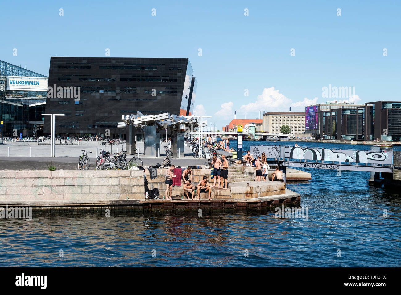 Denmark, Copenaghen, the Black Diamond building Stock Photo - Alamy