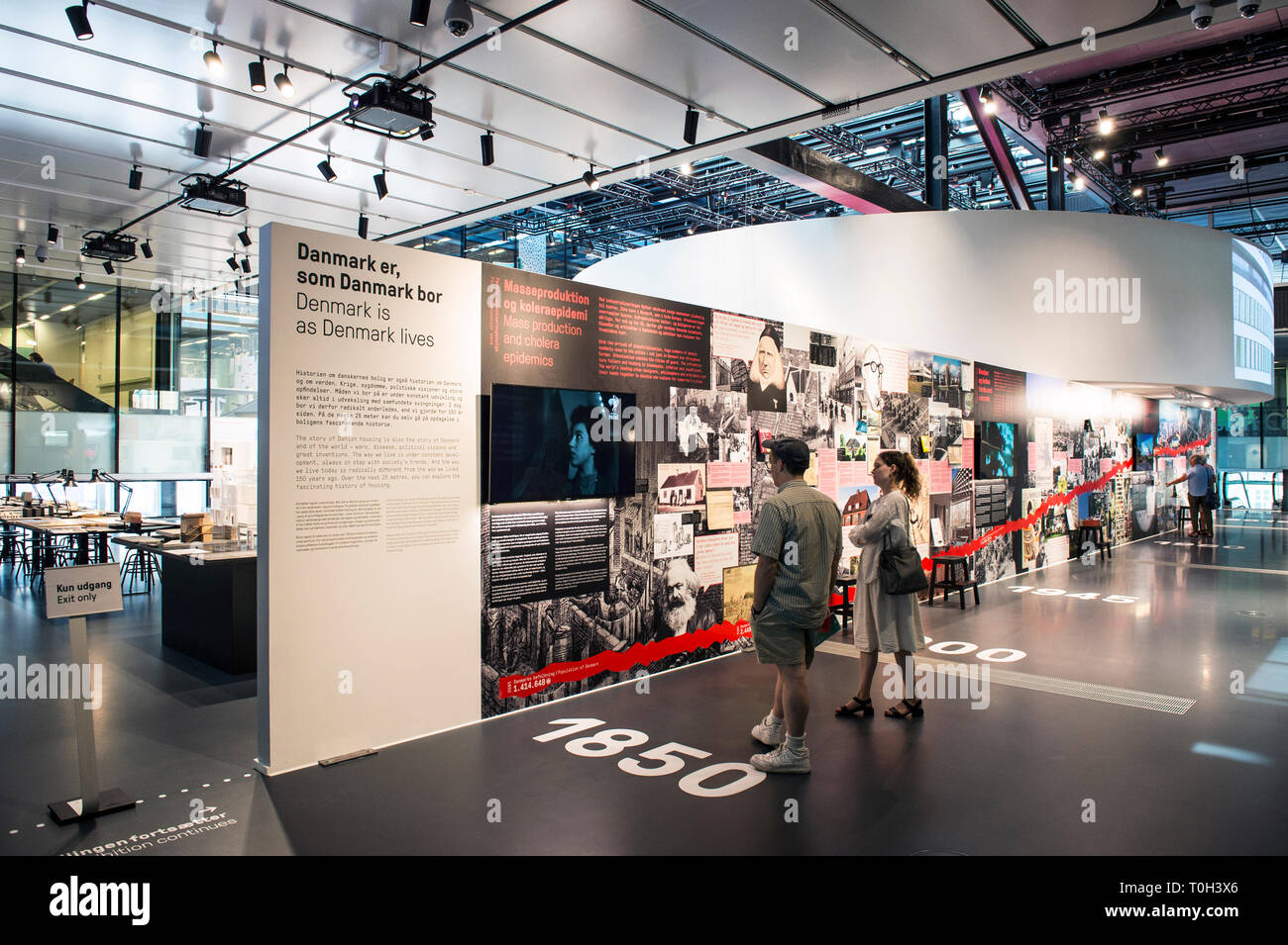 Denmark, Copenaghen, the Blox building, the DAC exhibition,danish ...