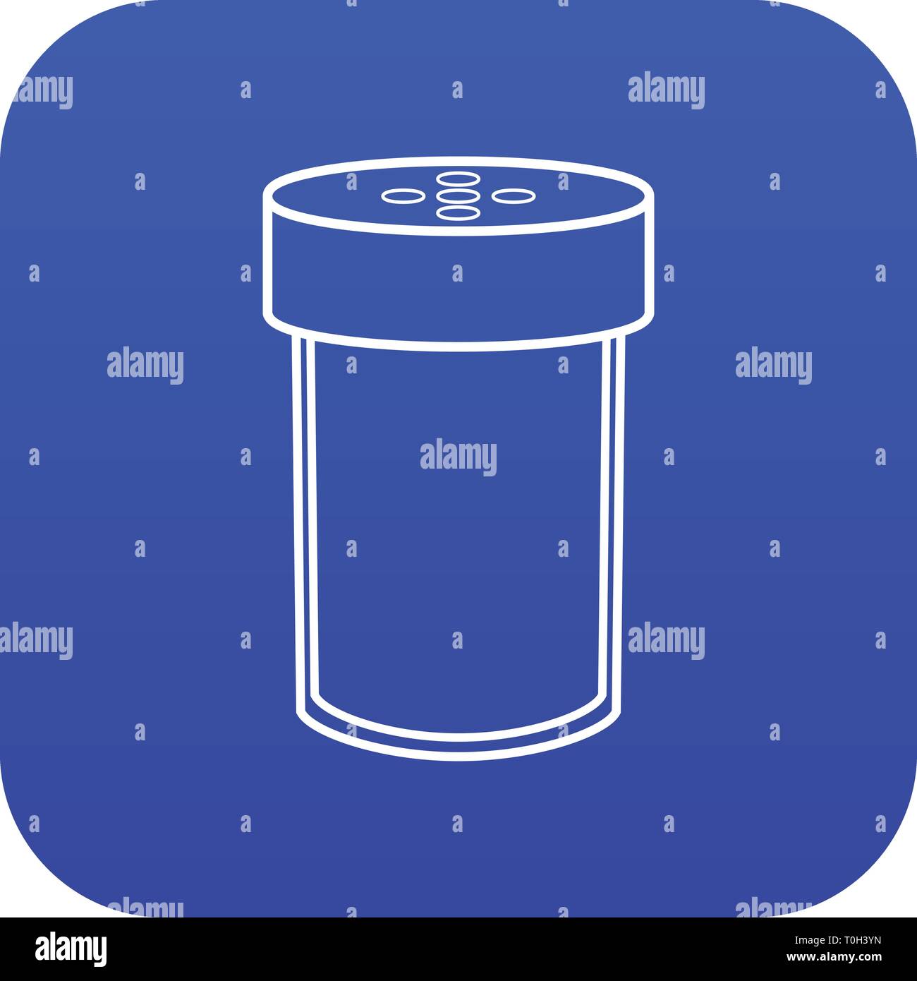 Salt shaker icon blue vector Stock Vector Image & Art - Alamy