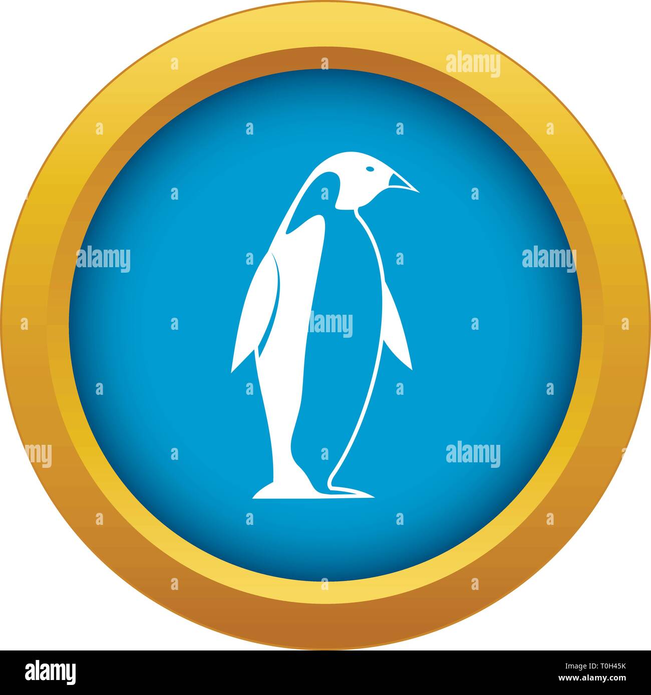 King penguin icon blue vector isolated Stock Vector Image & Art - Alamy