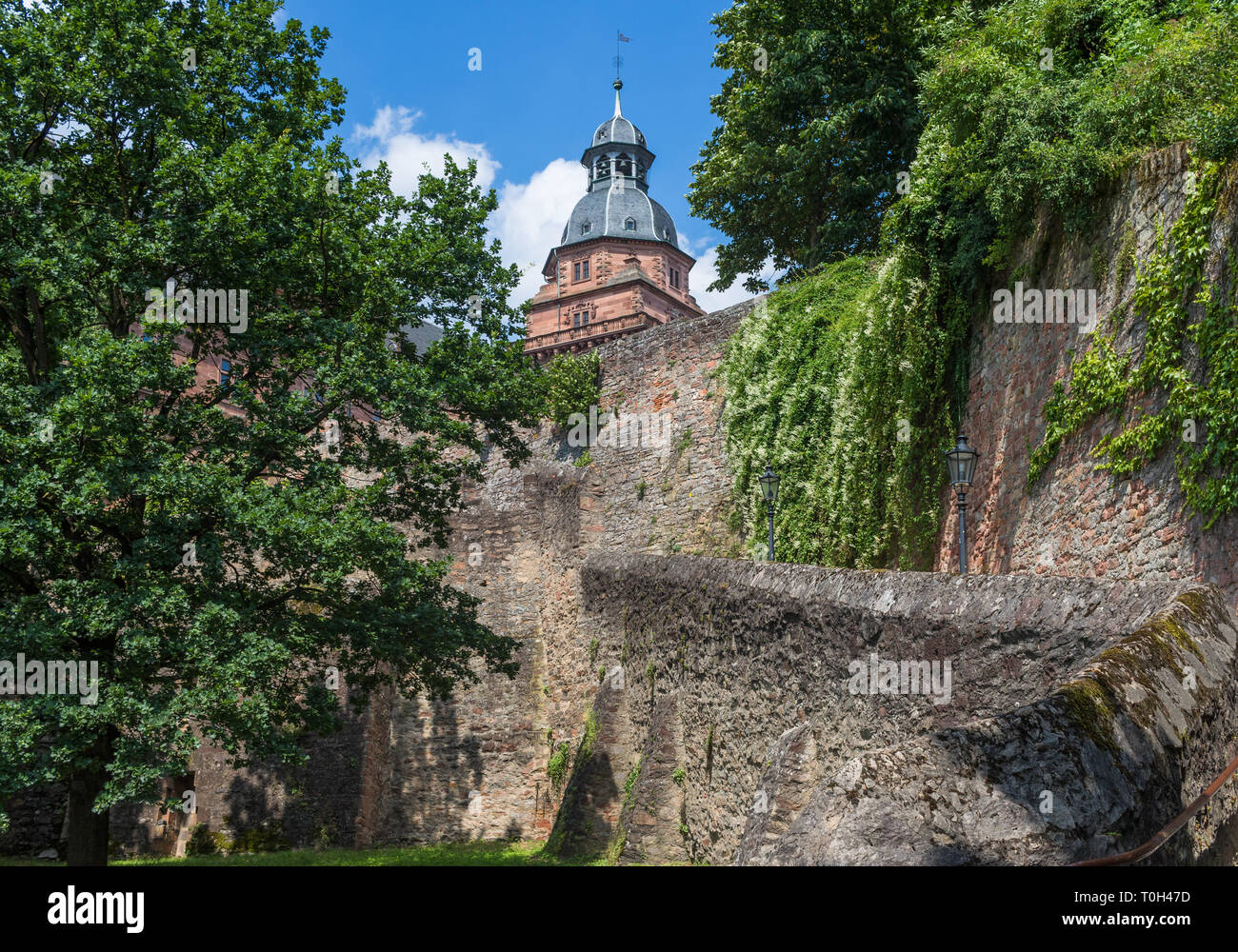 Aschaffenburg, Germany - on the left bank of the Main river, the ...