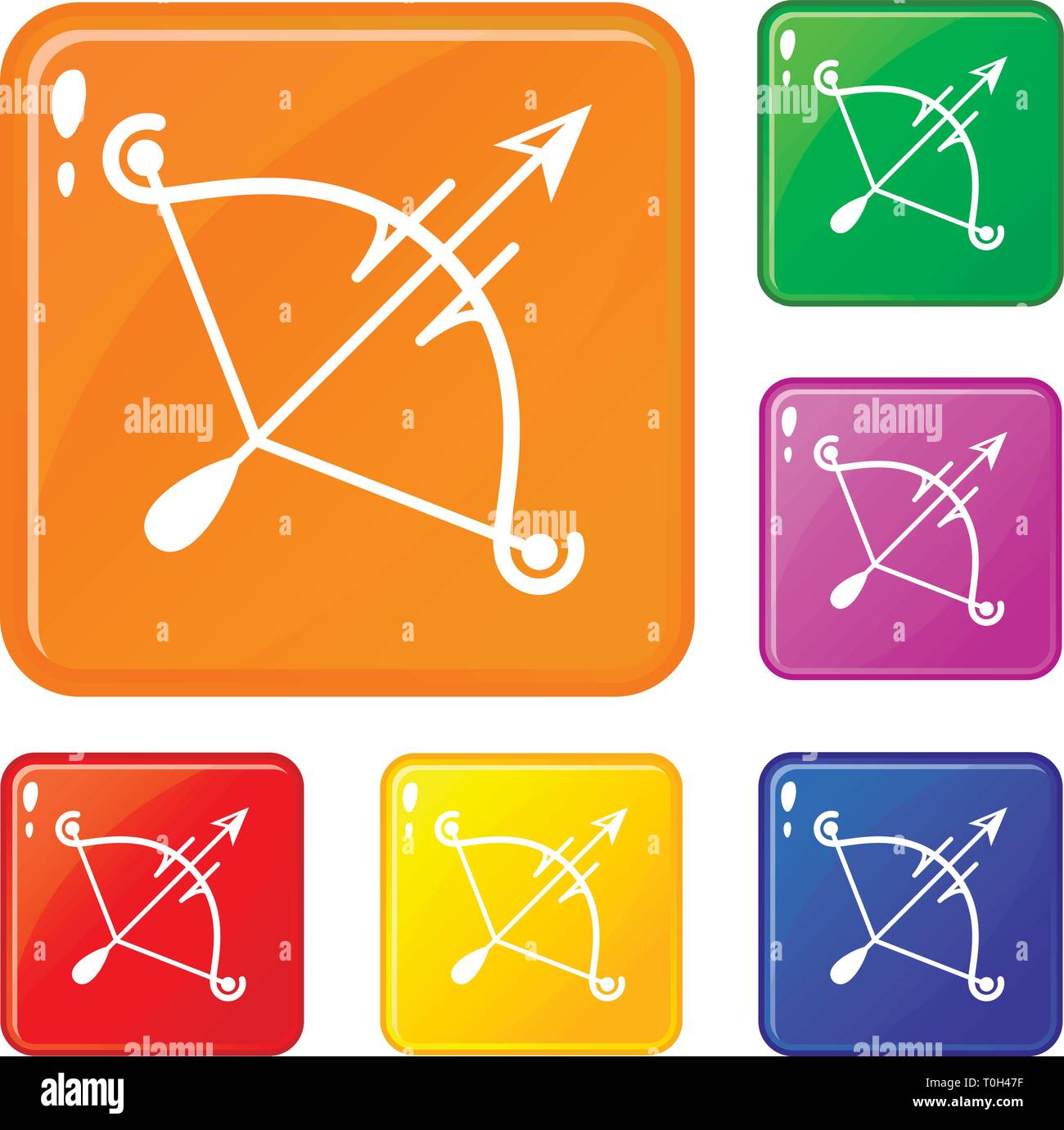 Woman bow icons set vector color Stock Vector Image & Art - Alamy