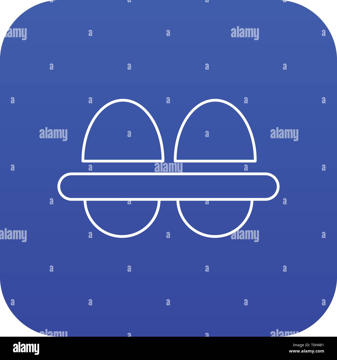 Fresh eggs icon blue vector Stock Vector Image & Art - Alamy