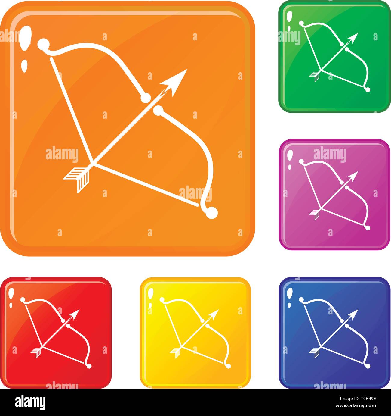 Man bow icons set vector color Stock Vector Image & Art - Alamy