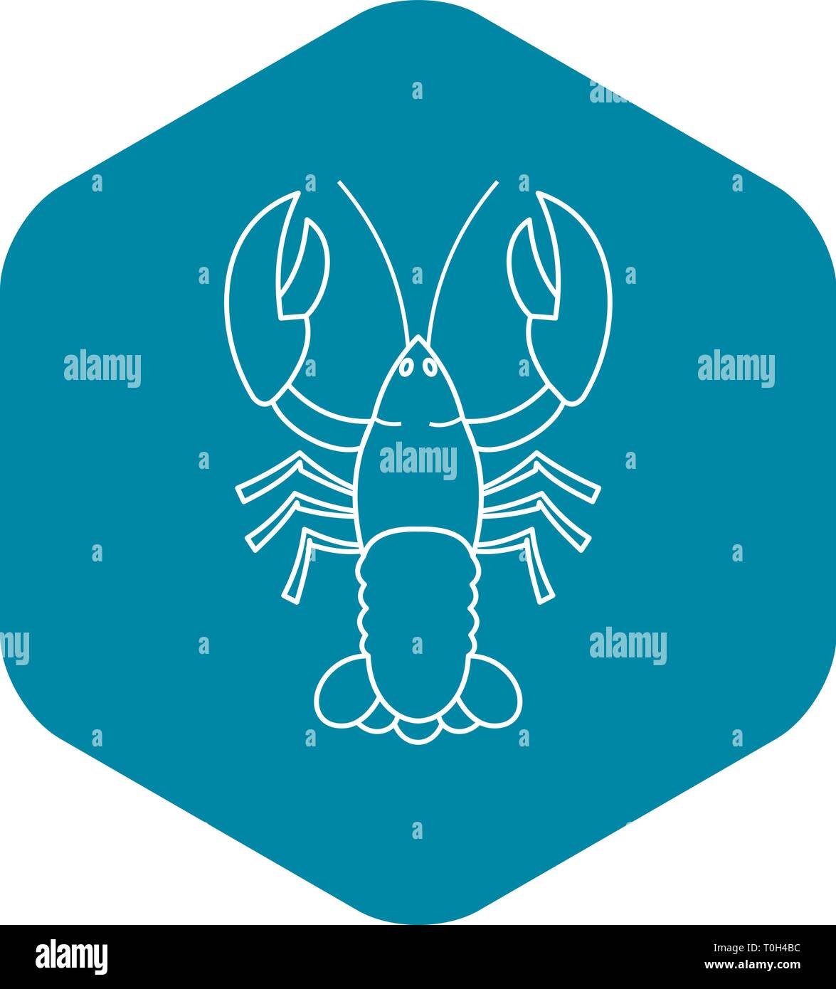 Crayfish icon, outline style Stock Vector Image & Art - Alamy