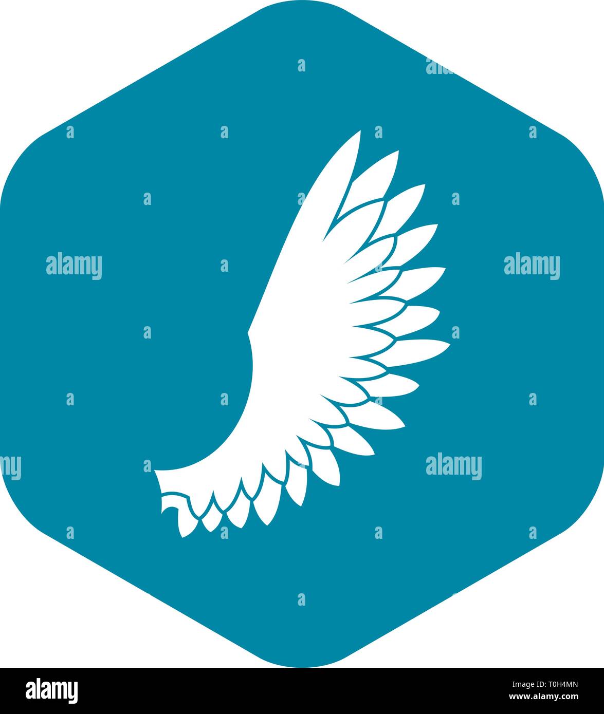 Wing icon, simple style Stock Vector Image & Art - Alamy