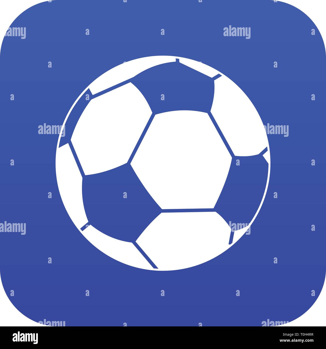 Football ball icon digital blue Stock Vector Image & Art - Alamy