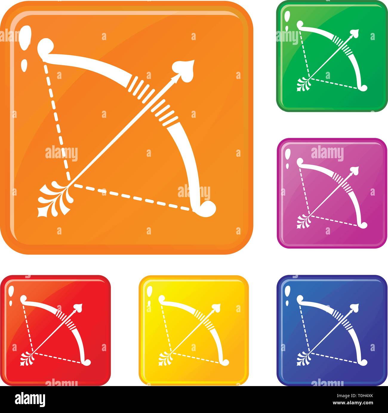 Competition bow icons set vector color Stock Vector Image & Art - Alamy
