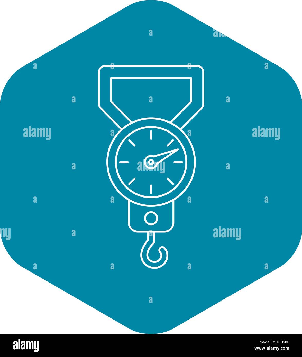 Steelyard icon, outline style Stock Vector Image & Art - Alamy