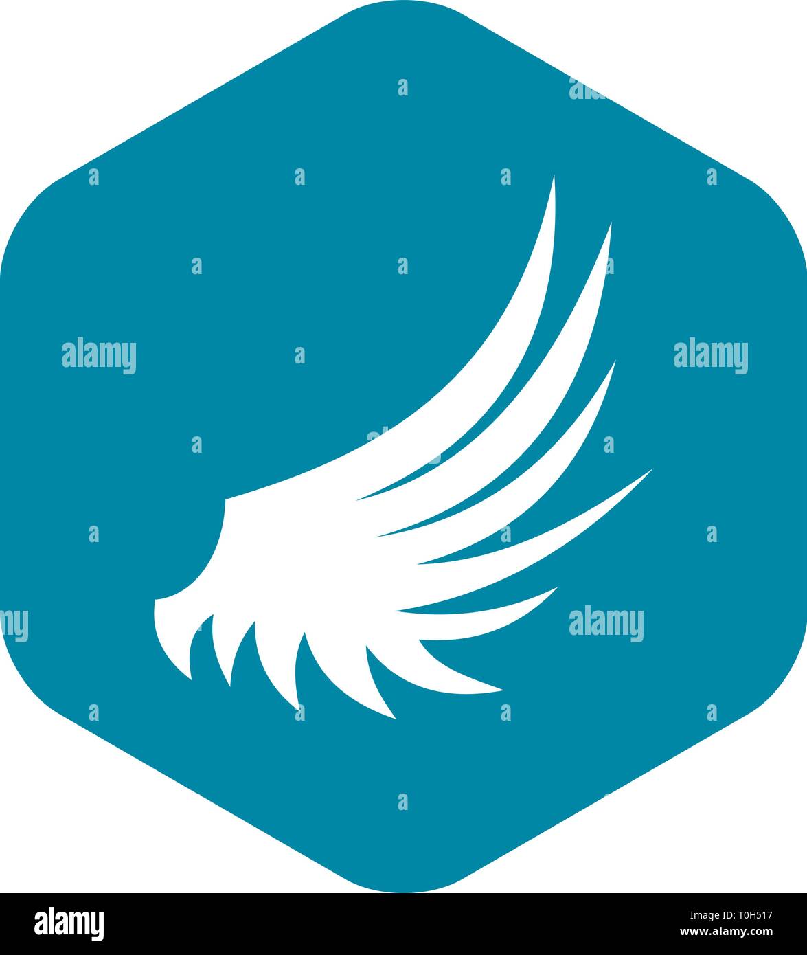 Wing icon, simple style Stock Vector Image & Art - Alamy