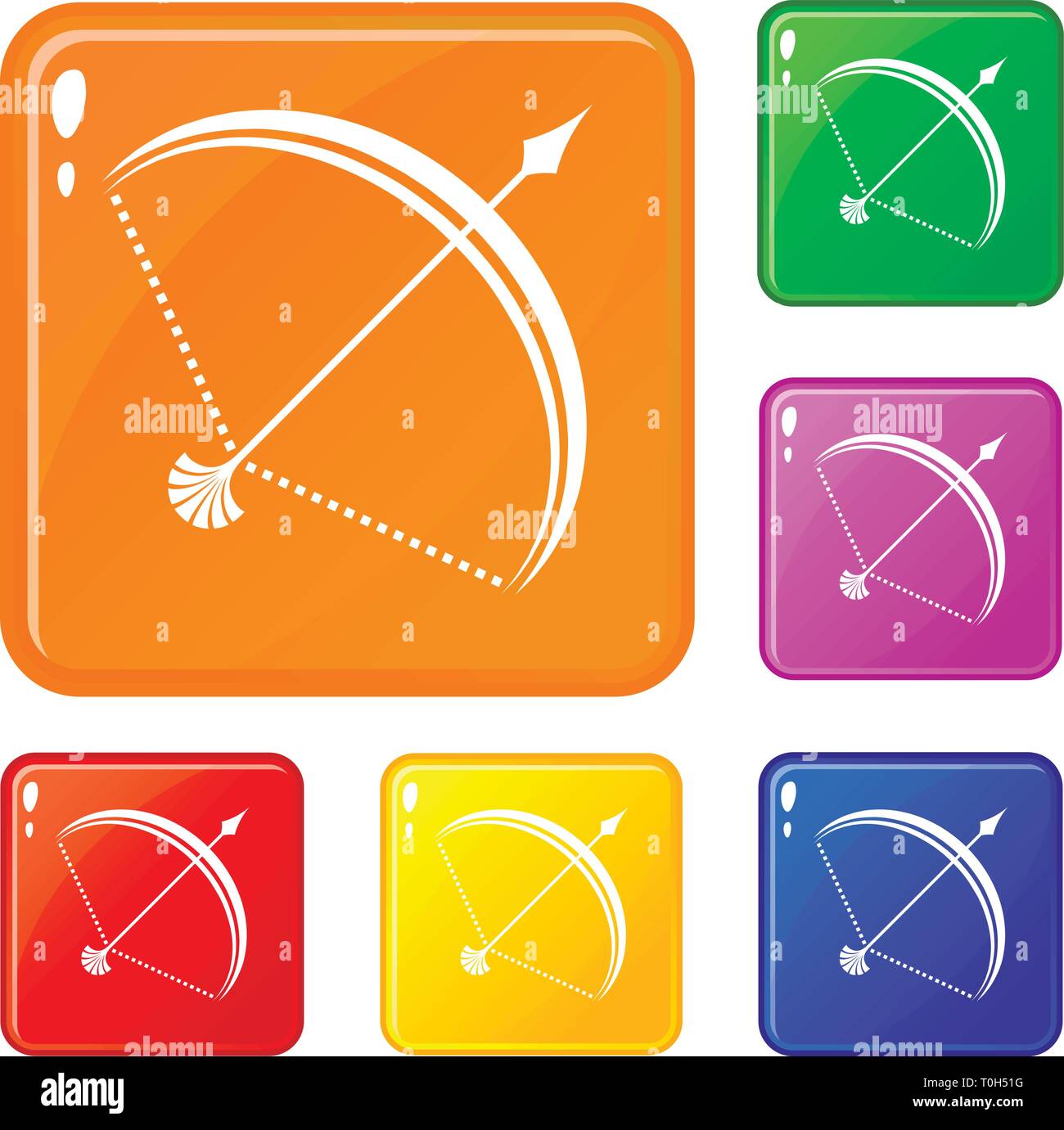 Large bow icons set vector color Stock Vector Image & Art - Alamy