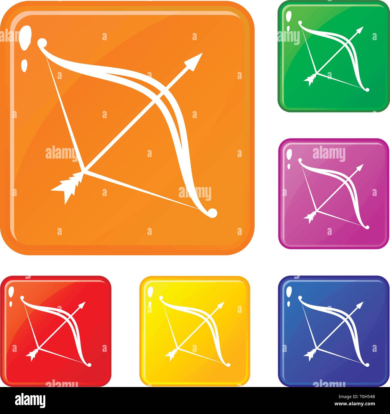 Small bow icons set vector color Stock Vector Image & Art - Alamy