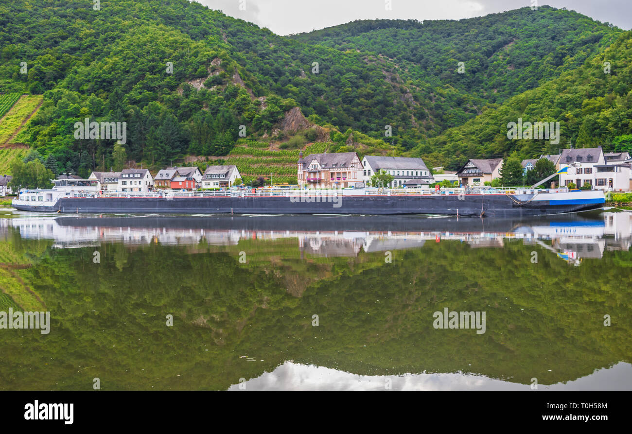 Moselle Valley, Germany - famous for its white wine production, the ...