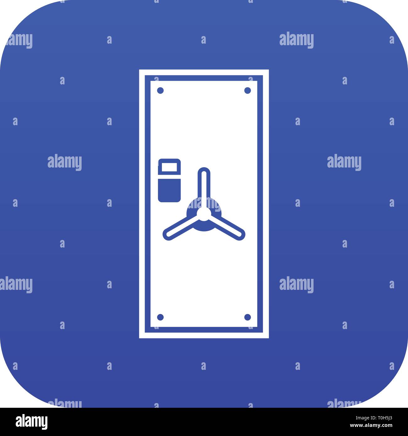Safe door icon digital blue Stock Vector Image & Art - Alamy