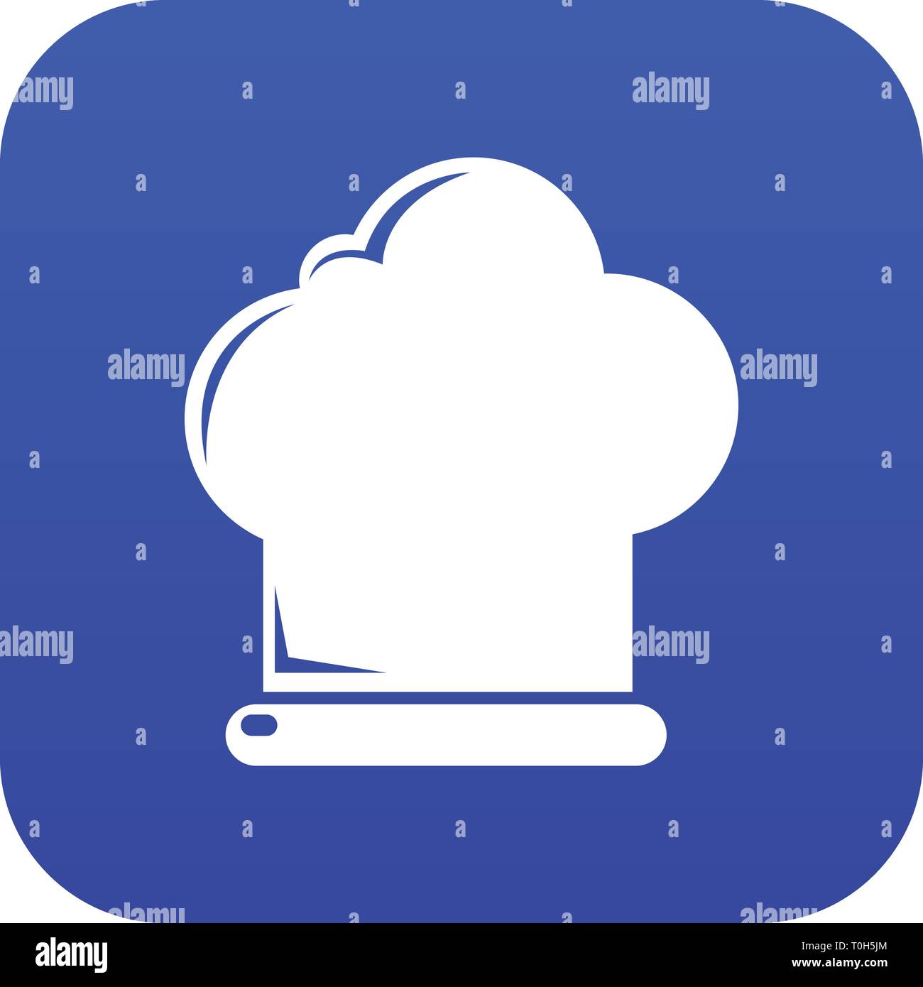 Chef hat icon blue vector Stock Vector Image & Art - Alamy