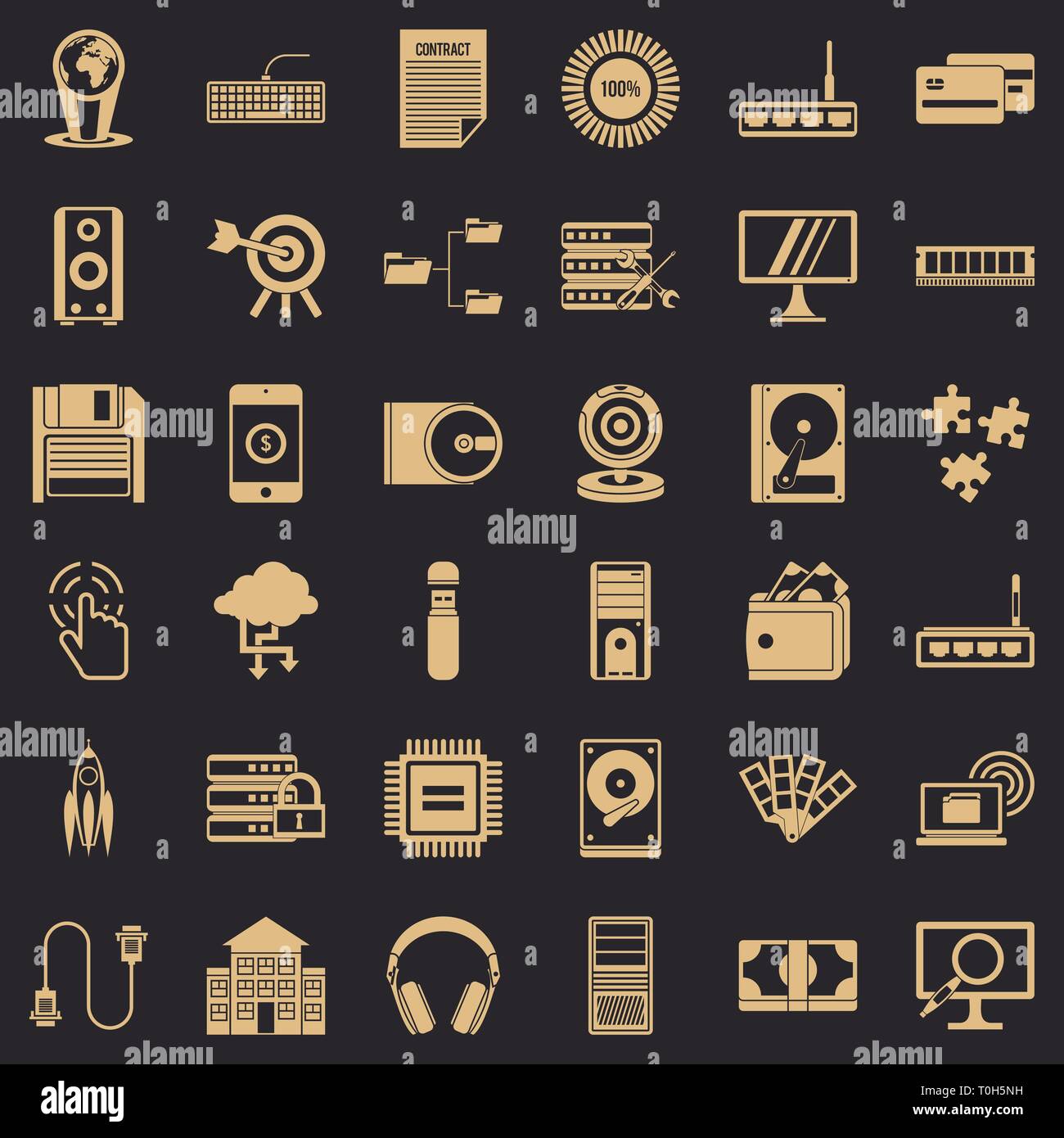 Web growth icons set, simple style Stock Vector Image & Art - Alamy