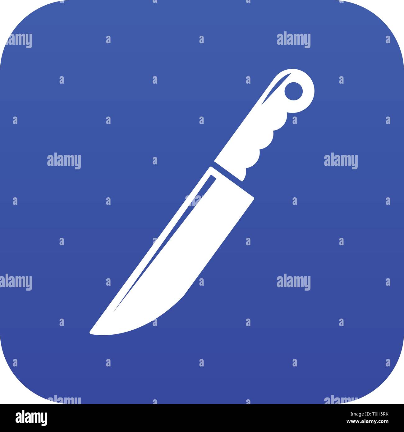 Knife icon blue vector Stock Vector Image & Art - Alamy