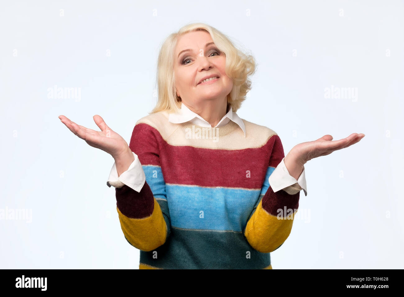 Woman confused unhappy choice hi-res stock photography and images - Alamy