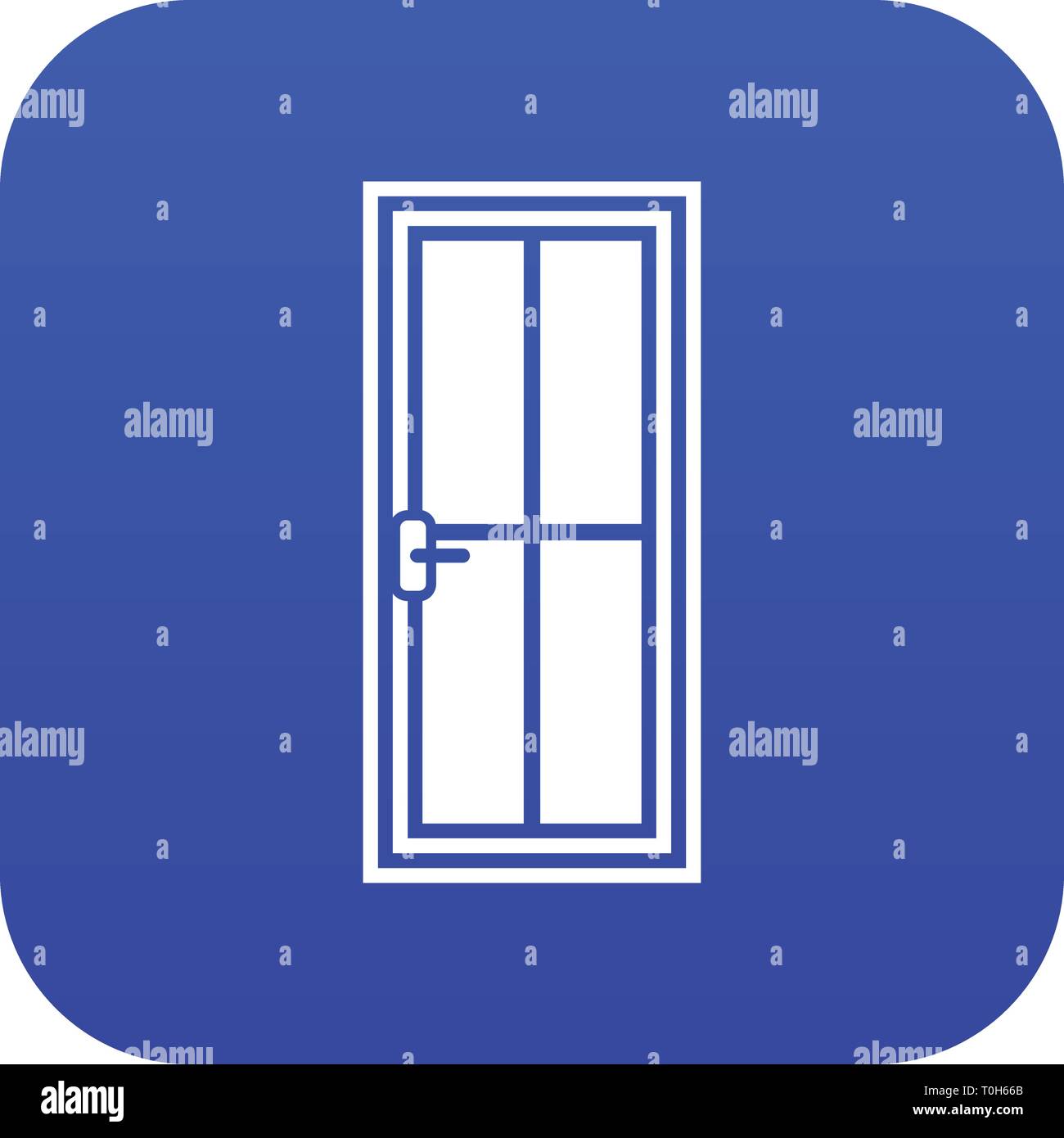 Glass door icon digital blue Stock Vector Image & Art - Alamy
