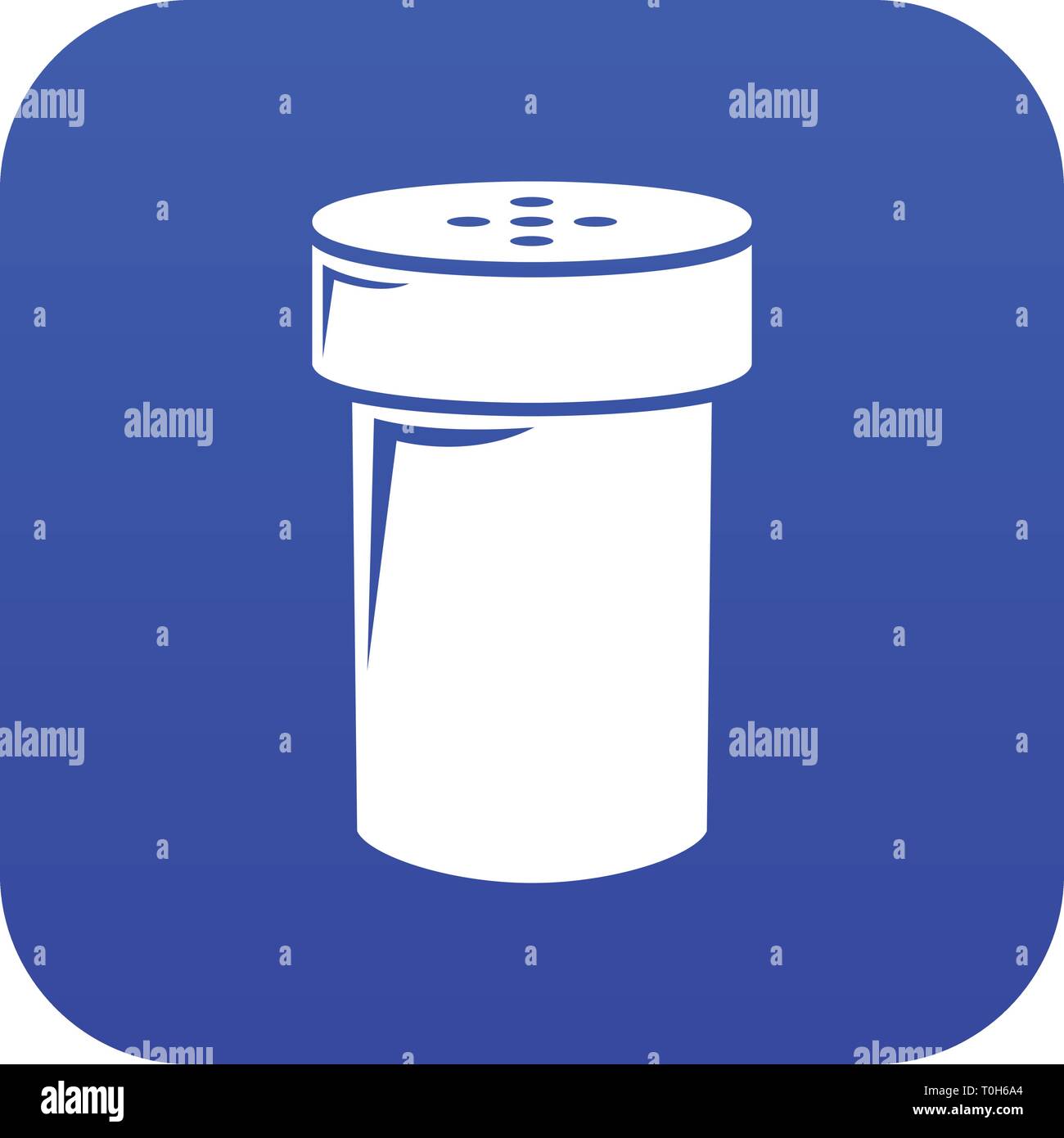 Salt shaker icon blue vector Stock Vector Image & Art - Alamy