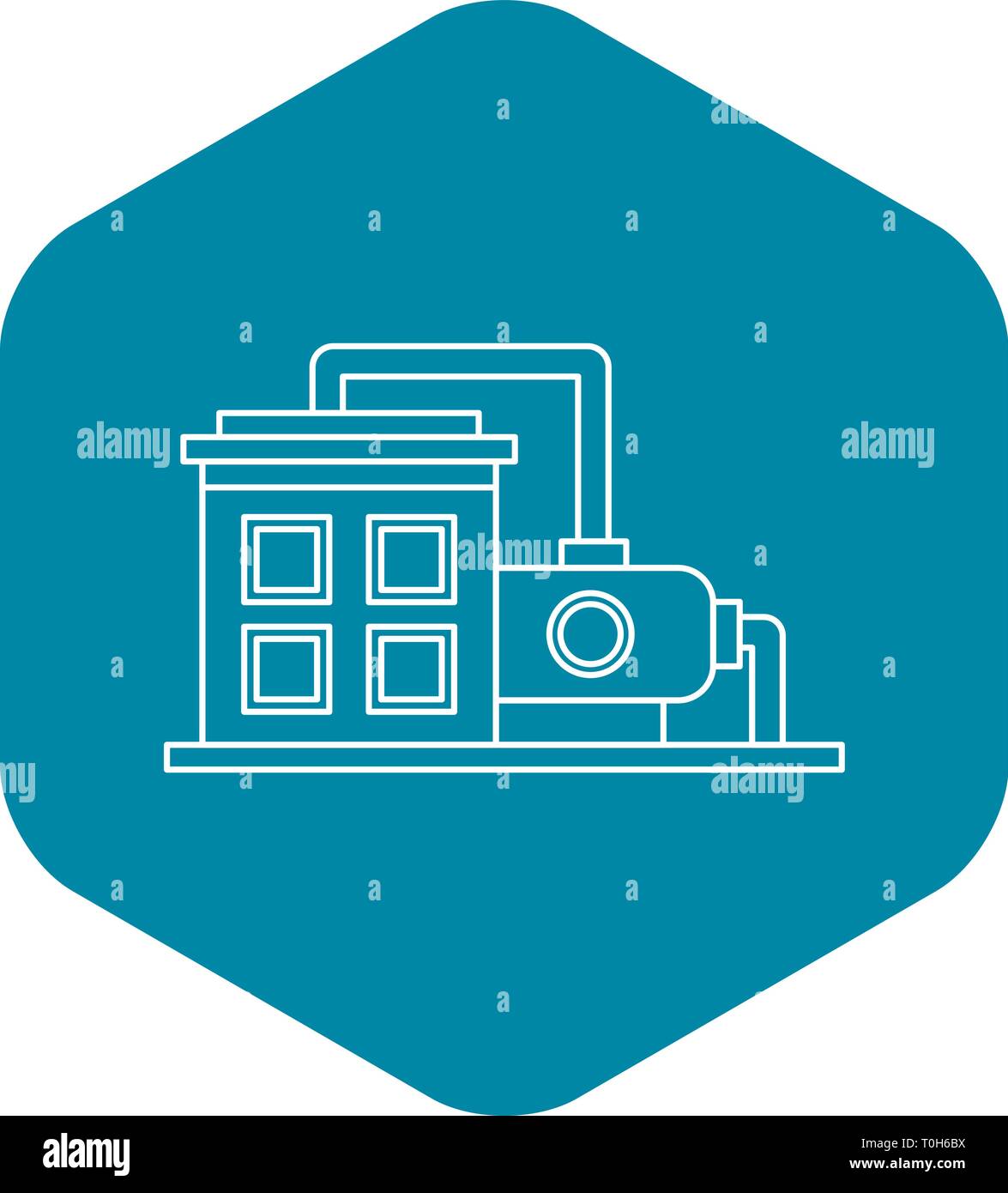 Oil refinery plant icon, outline style Stock Vector Image & Art - Alamy