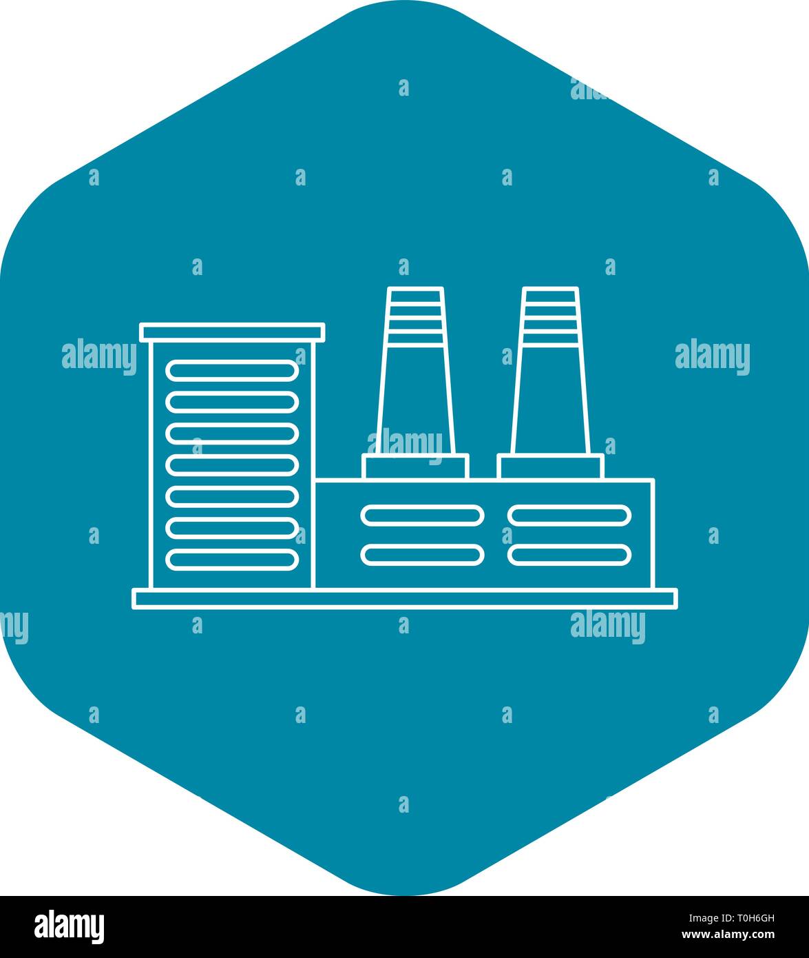 Plant building icon, outline style Stock Vector Image & Art - Alamy