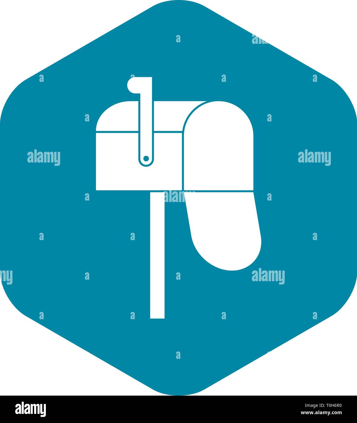 Open mailbox icon, simple style Stock Vector Image & Art - Alamy
