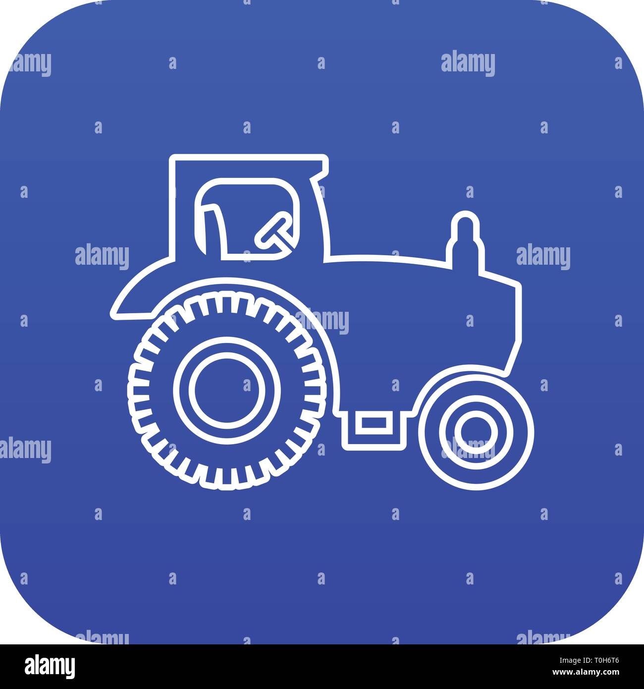 Tractor icon blue vector Stock Vector Image & Art - Alamy