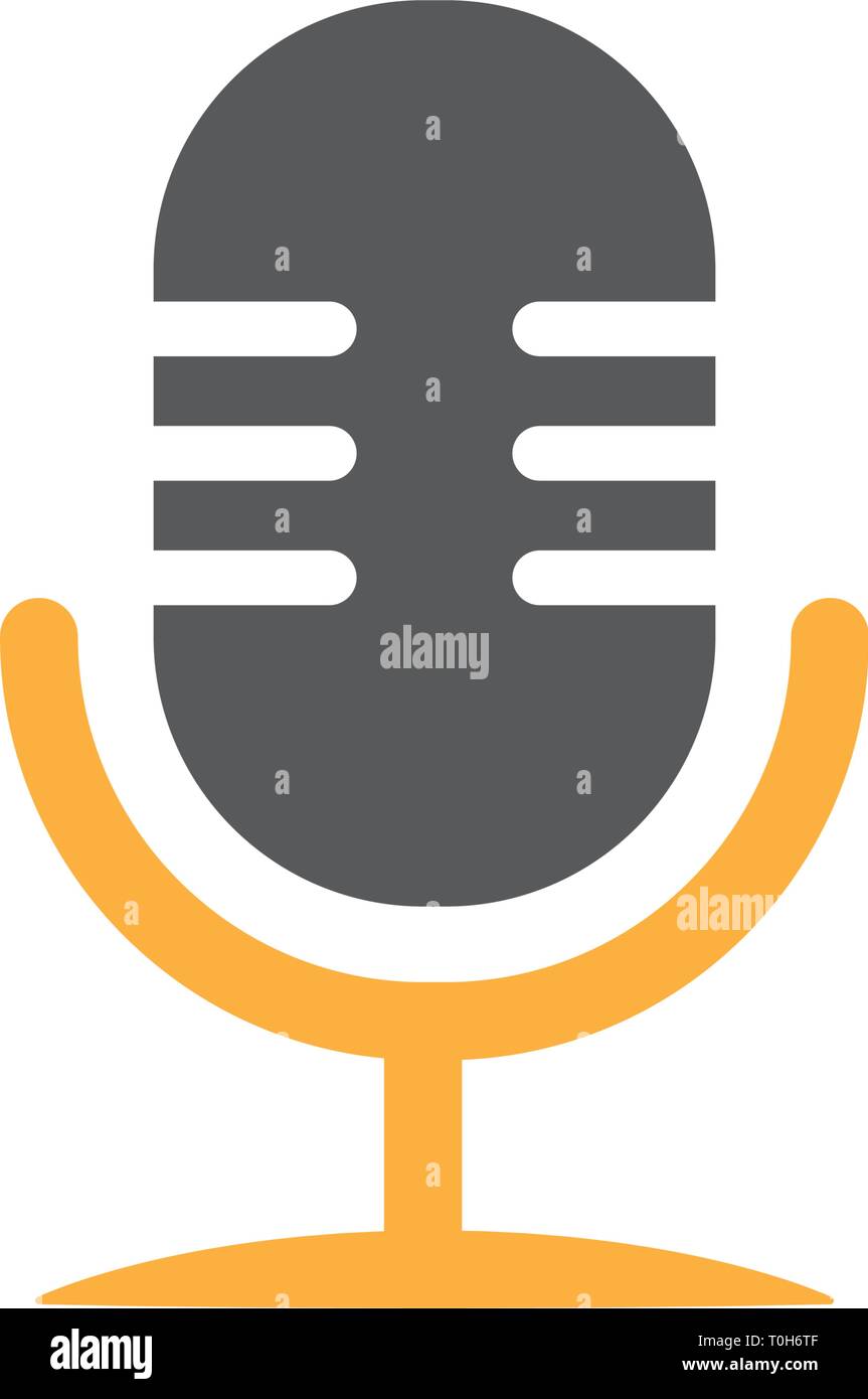 Microphone with letter Stock Vector Images - Alamy