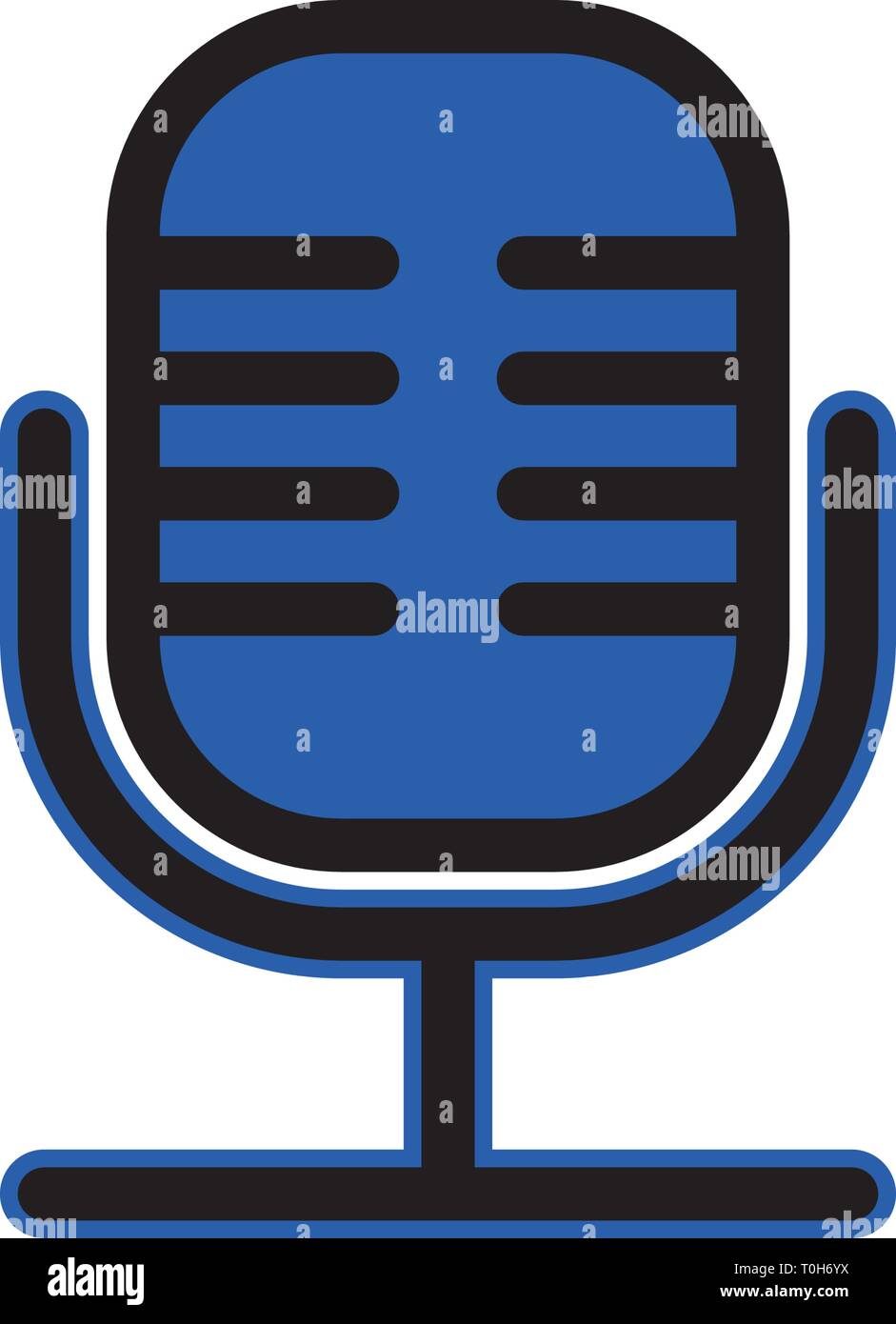 Microphone logo hi-res stock photography and images - Alamy