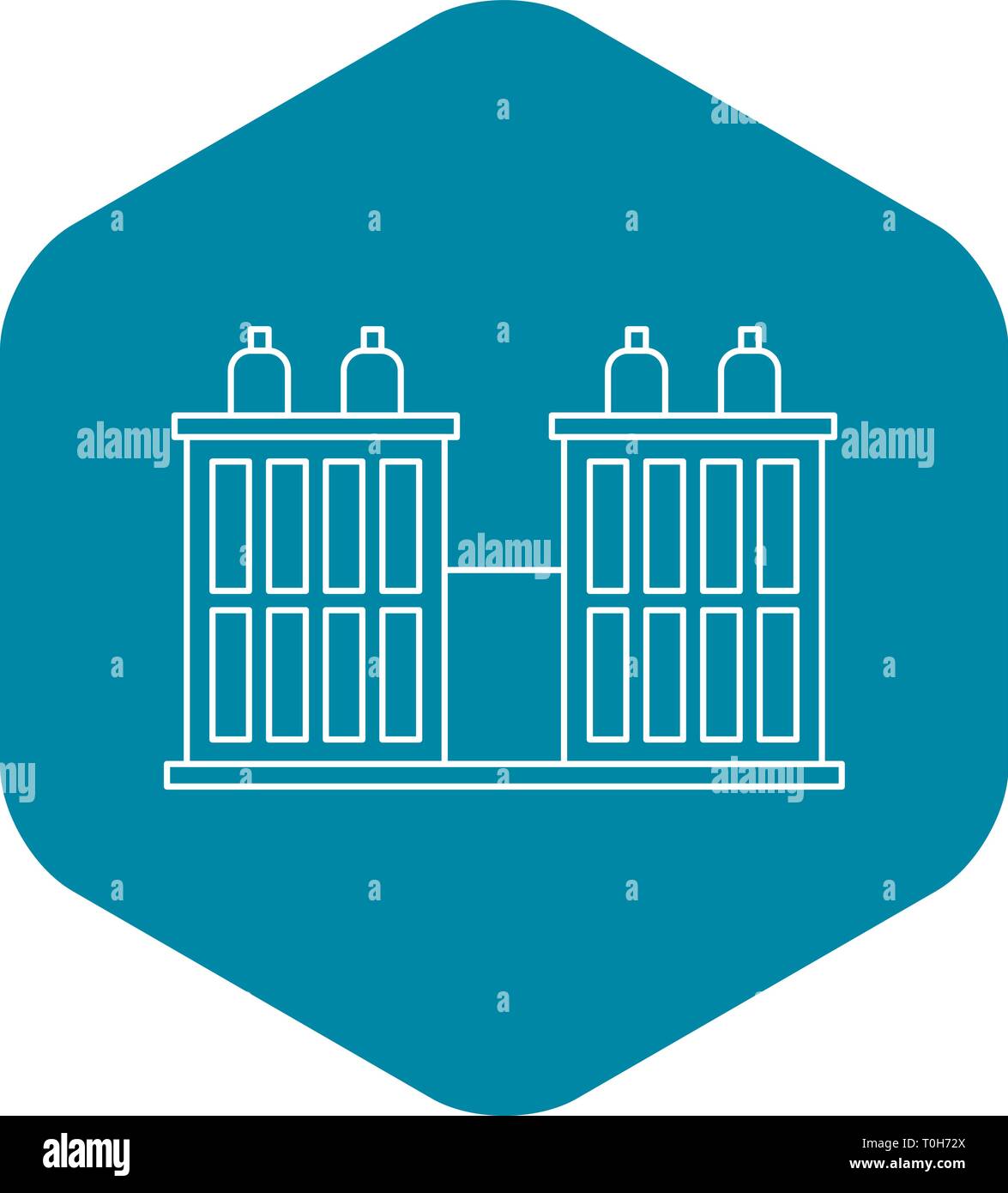 Factory building icon, outline style Stock Vector Image & Art - Alamy