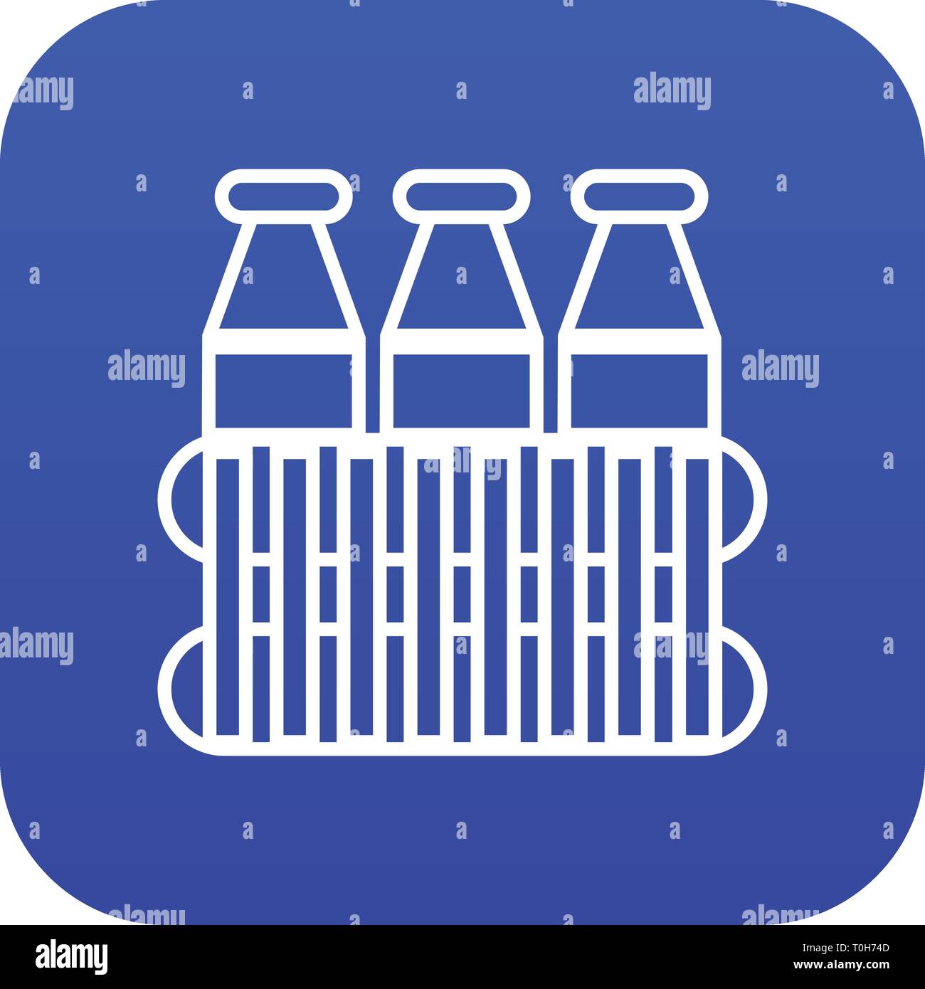 Bottles milk icon blue vector Stock Vector Image & Art - Alamy