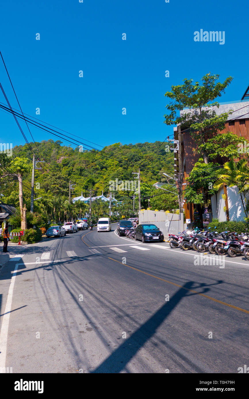 Rural road, main road, Ko Chang, Thailand Stock Photo - Alamy