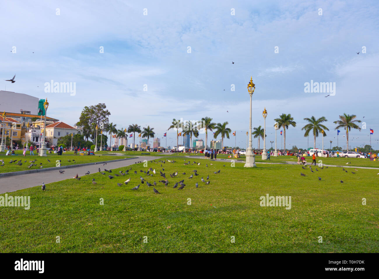 Royal Palace Park, Phnom Penh, Cambodia, Asia Stock Photo - Alamy