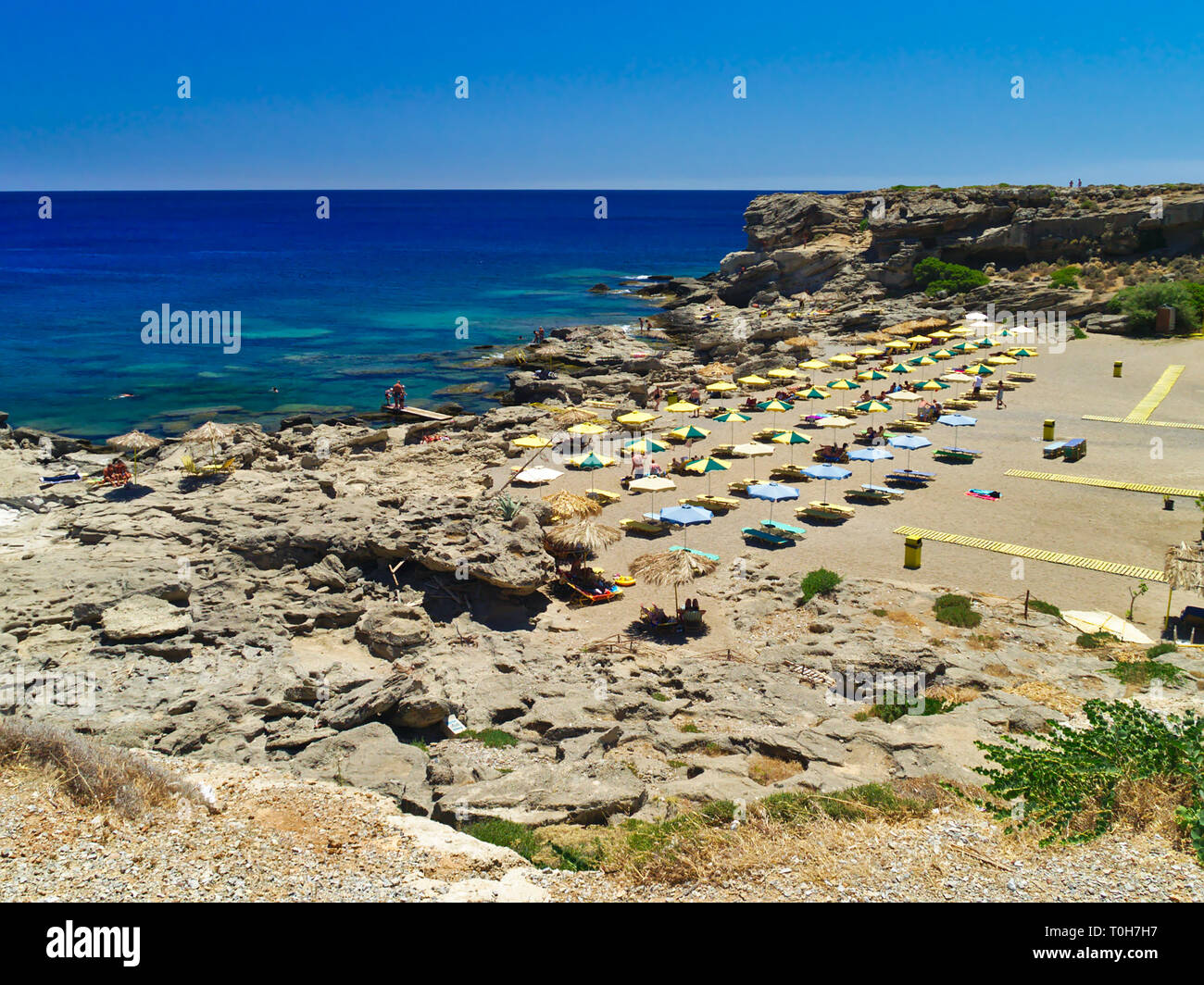 Kalithea beach rhodes greece hi-res stock photography and images - Alamy