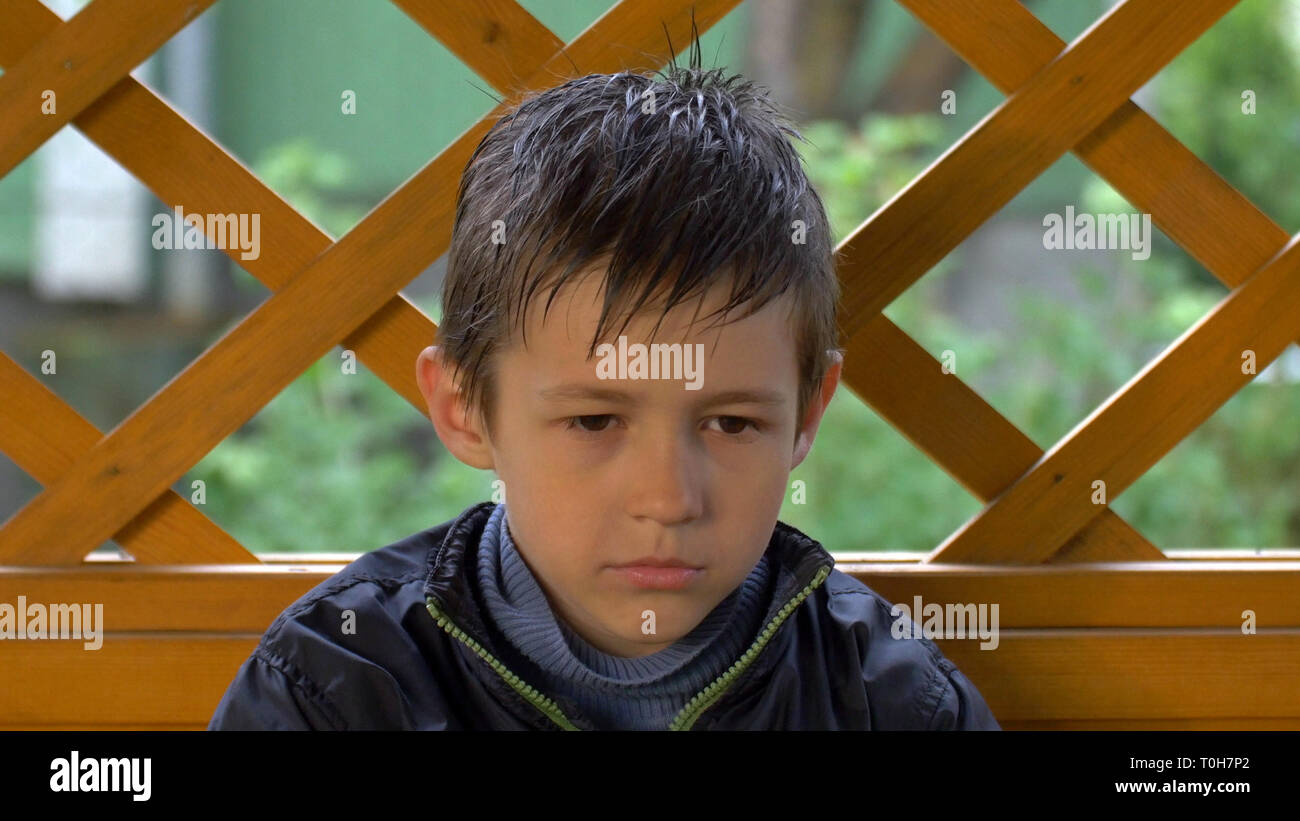 portrait of a tired boy, have fun Stock Photo - Alamy