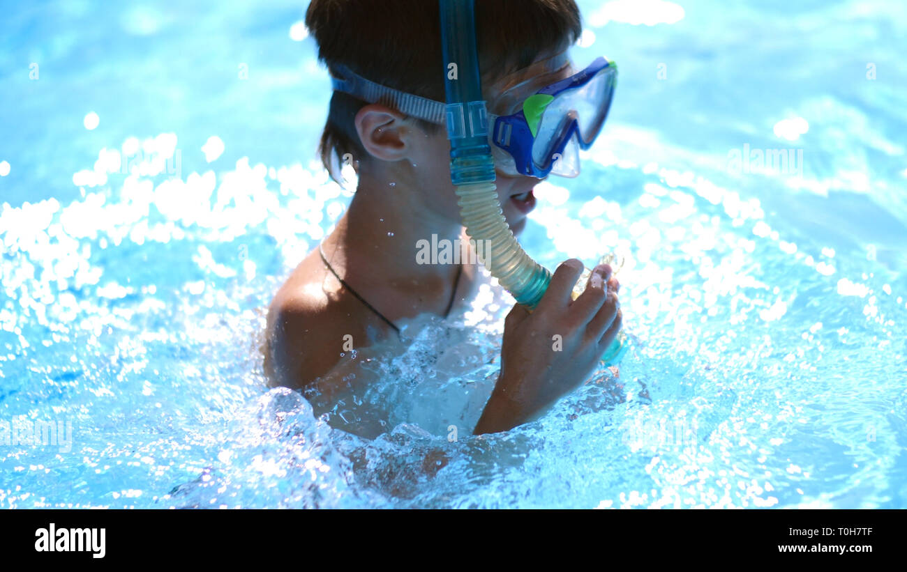 Blue goggle boy hi-res stock photography and images - Alamy