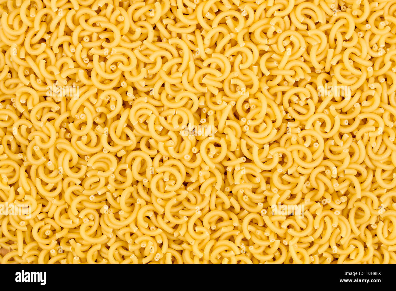 texture of raw gobbetti noodles pasta italian food macro close-up ...