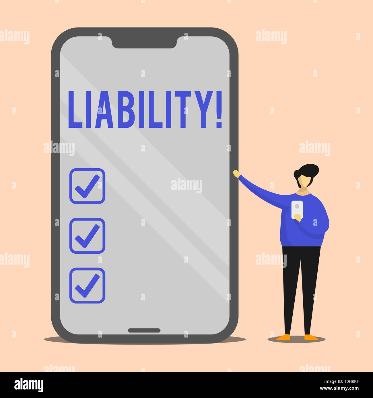 Handwriting text Liability. Conceptual photo State of being legally ...