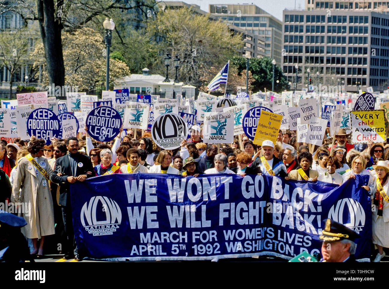 Washington DC., April 5, 1992. Hundreds of thousands of Pro Choice ...